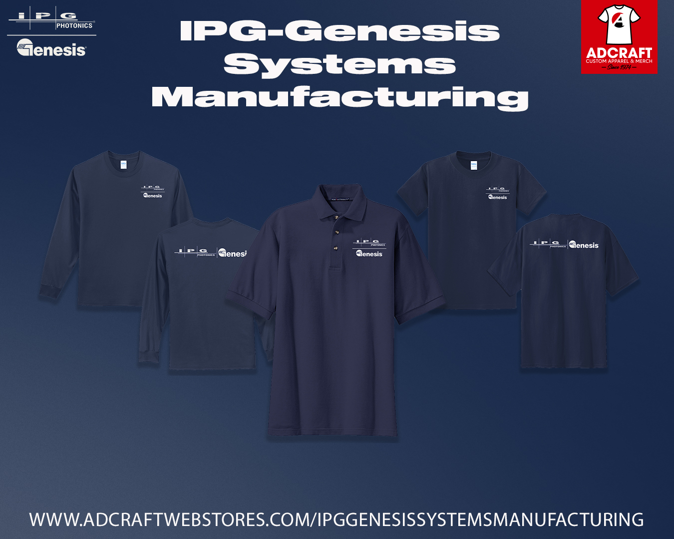 IPG-GENESIS SYSTEMS MANUFACTURING APPAREL STATIC WEB STORE